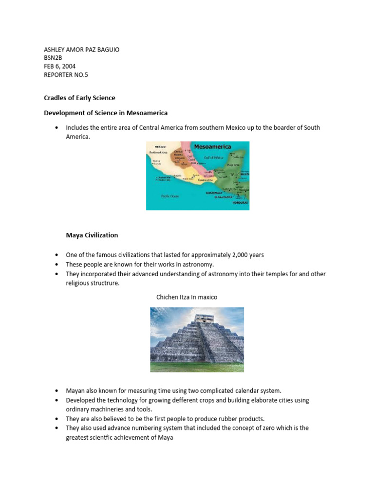 Development of Science in Mesoamerica | PDF | Maya Civilization ...