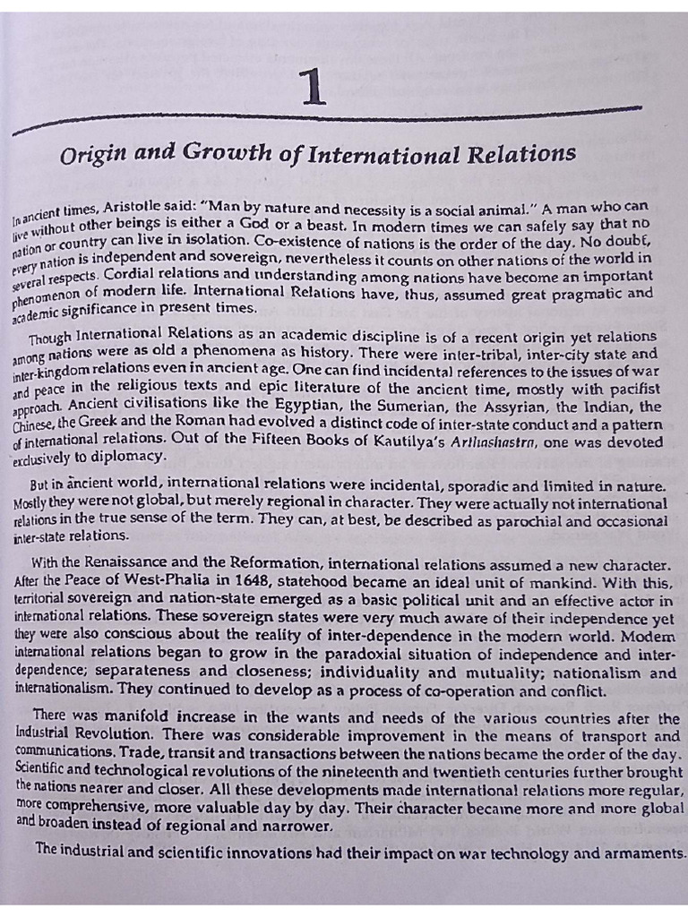 International Relations | PDF