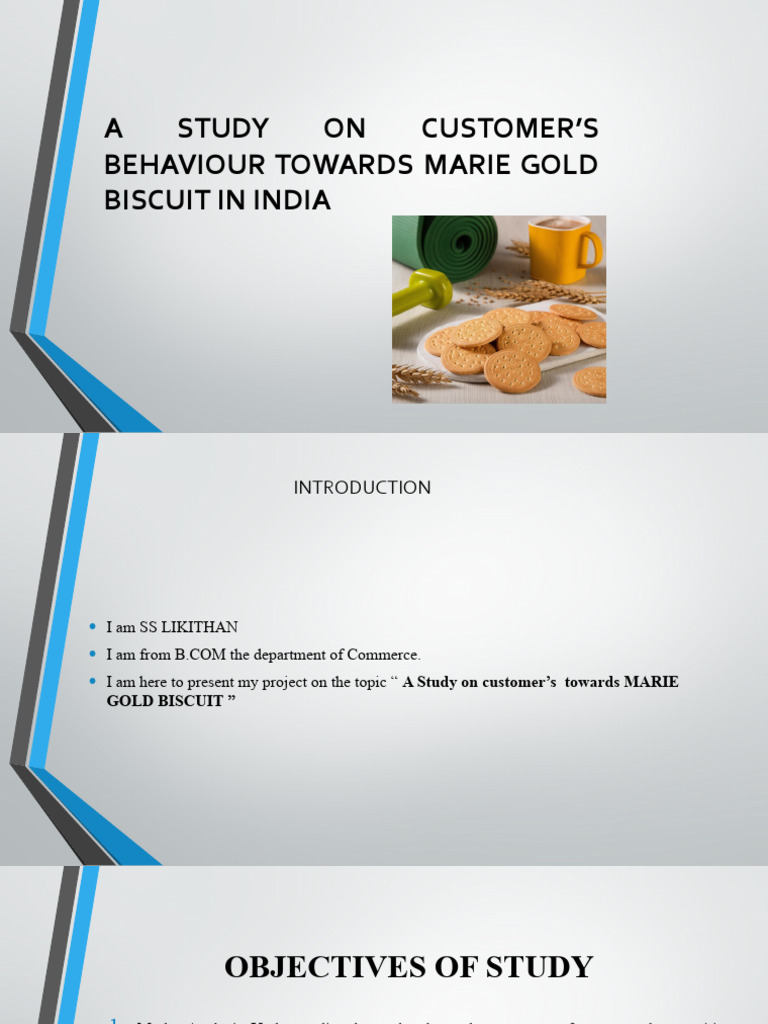 Customer Behavior Study: Marie Gold Biscuits | PDF | Consumer Behaviour ...