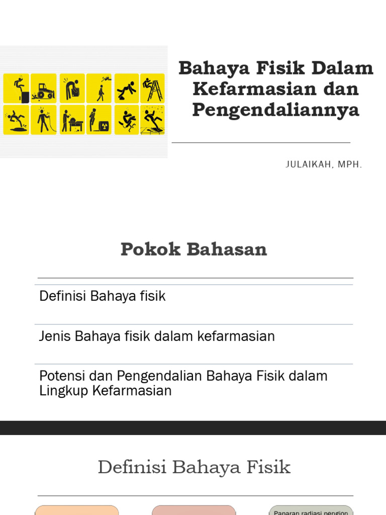 Bahaya Fisik Dan Pengendaliannya | PDF
