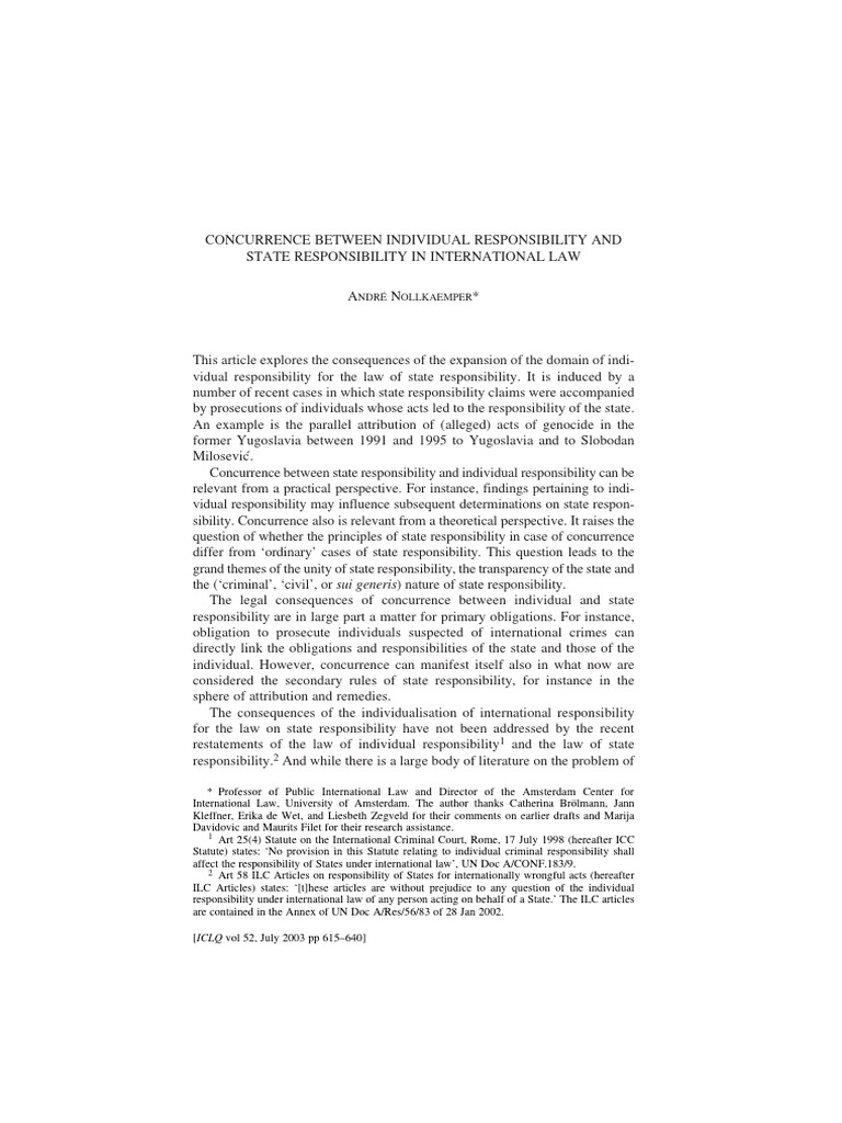 Concurrence | PDF | International Criminal Court | Genocides