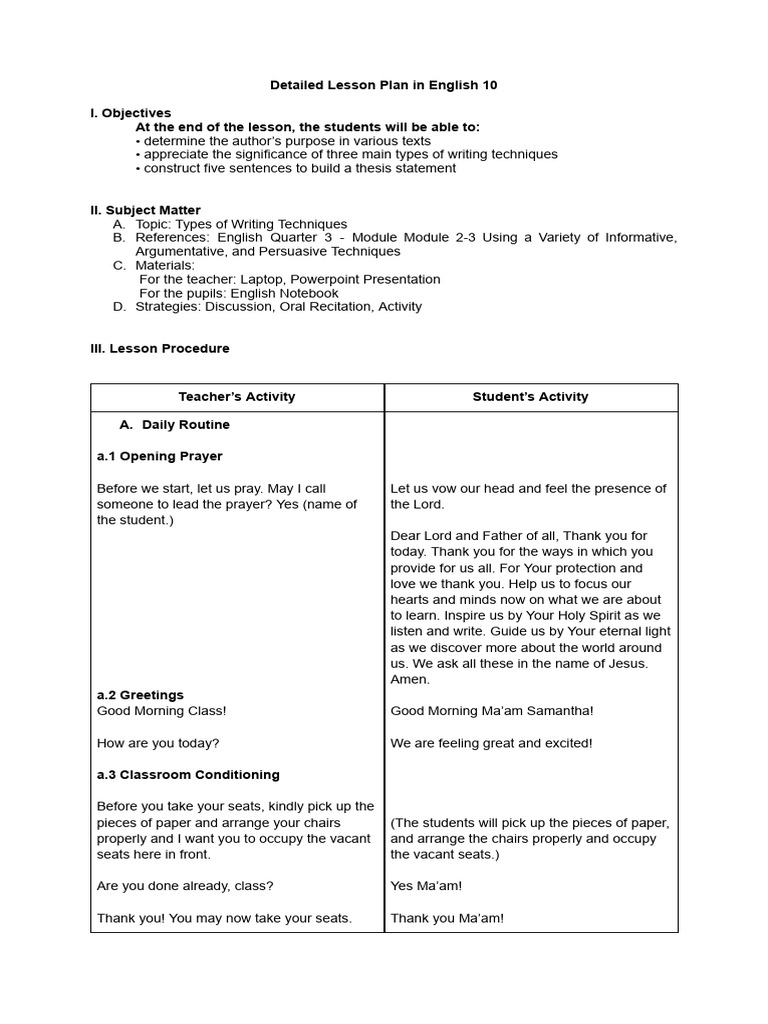 DLP - English 10 - Module2-3 - Samantha Placido (D-2) | PDF