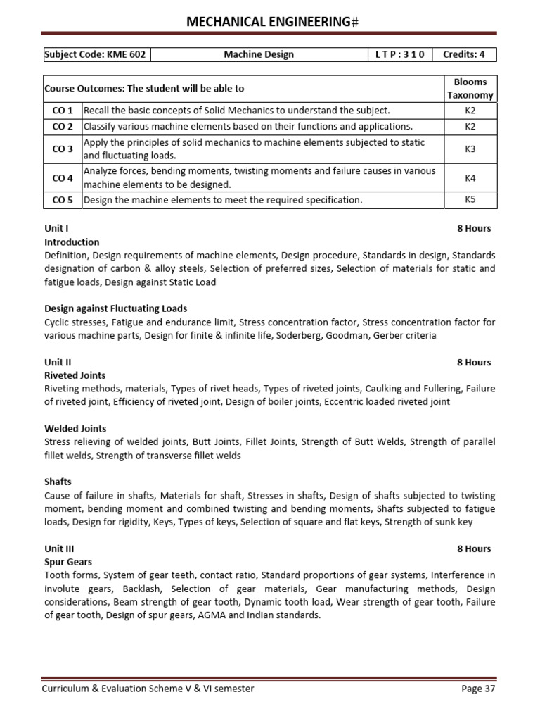 Machine Design | PDF | Gear | Bearing (Mechanical)