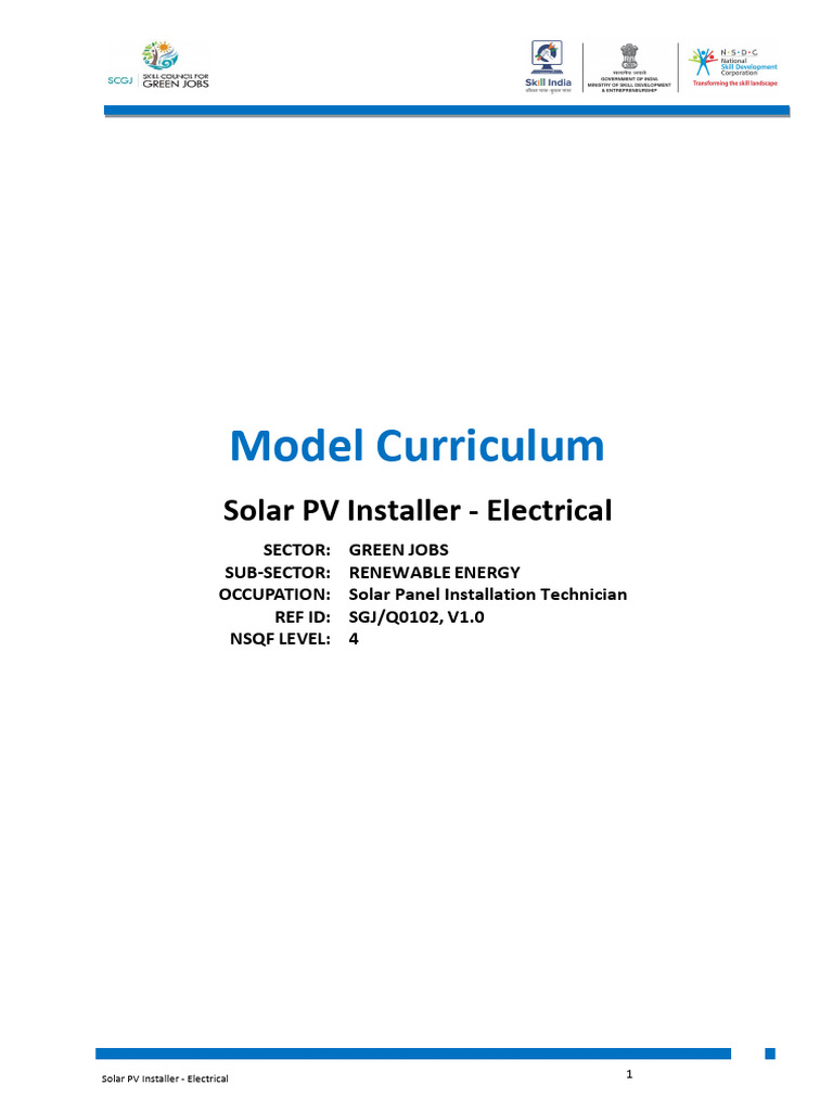 Solar PV Installer - Electrical | PDF | Photovoltaic System | Photovoltaics
