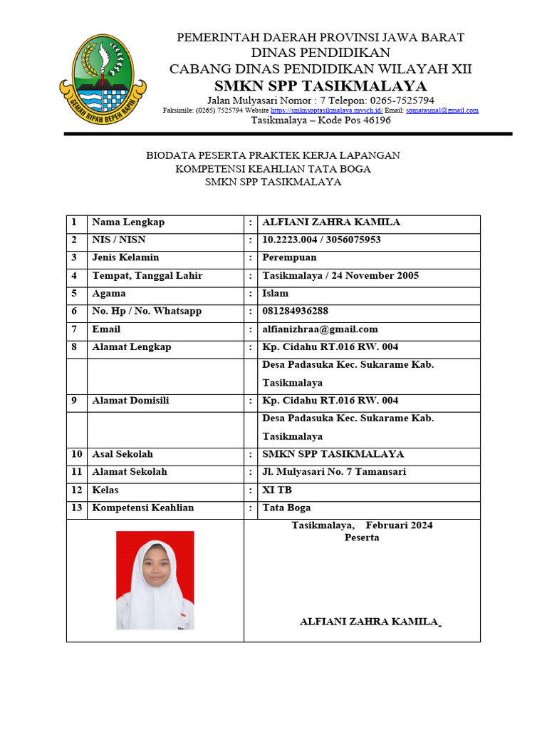 Alfiani Zahra Kamila | PDF