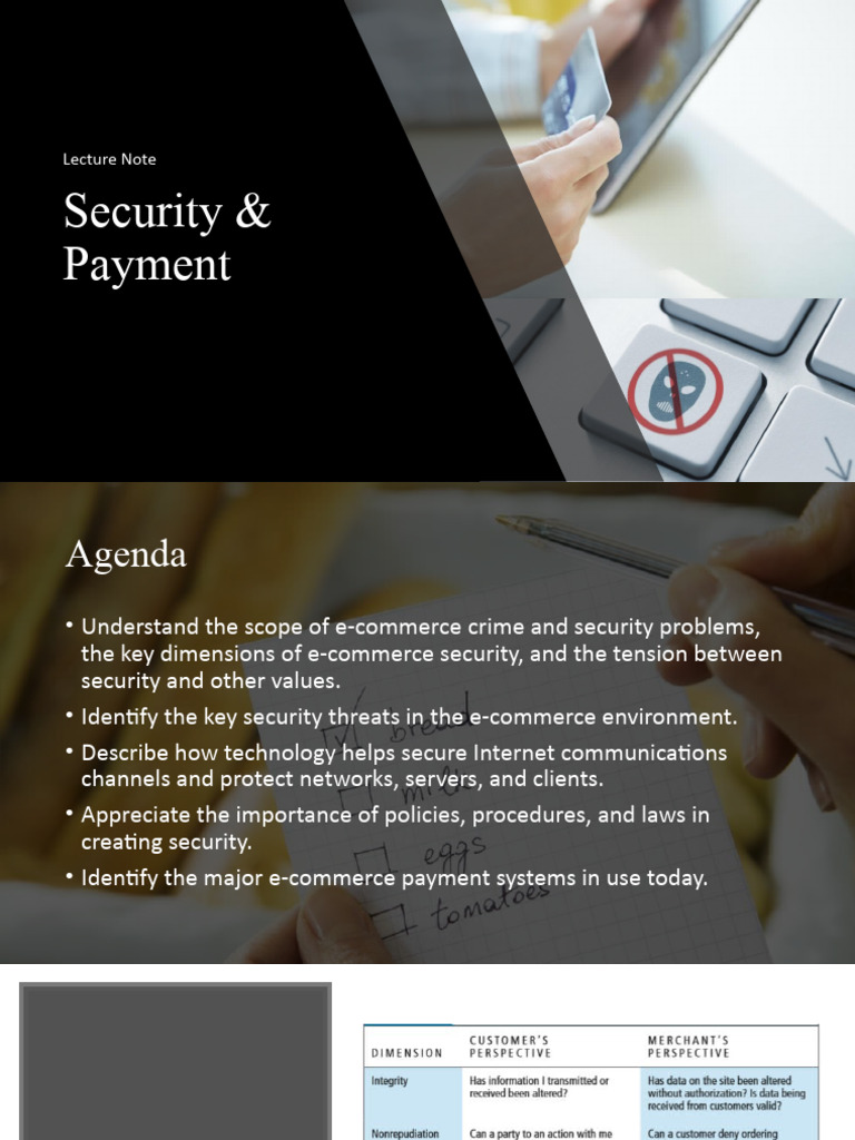 Lecture Note Security Payment | PDF | E Commerce | Pay Pal