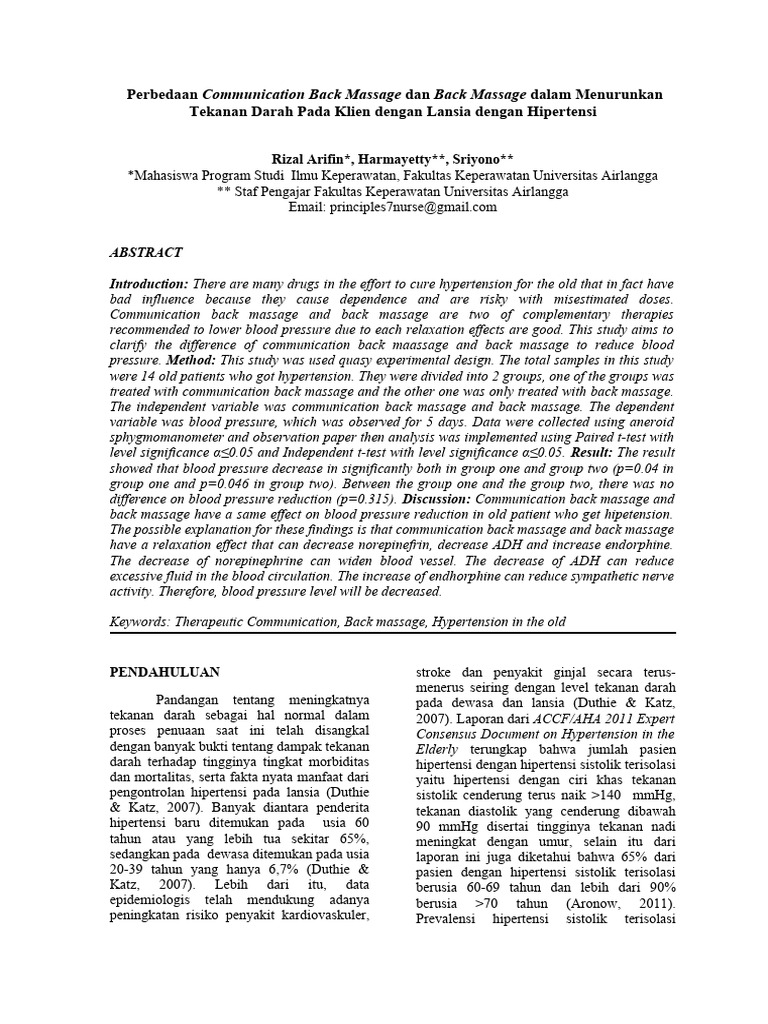 Pathway Krelaksasi Menurunkan Kecemasan | Download Free PDF ...