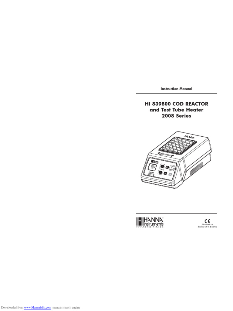 Hi 839800 Instruction Manual | PDF