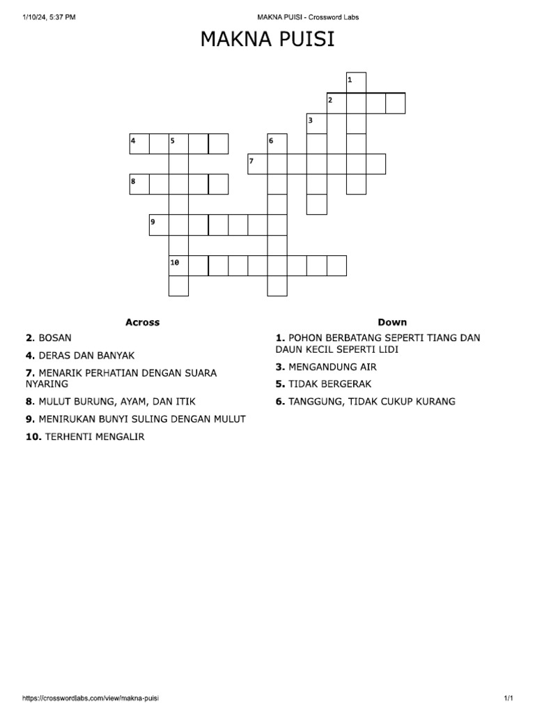 Tts Makna Puisi Baru | PDF