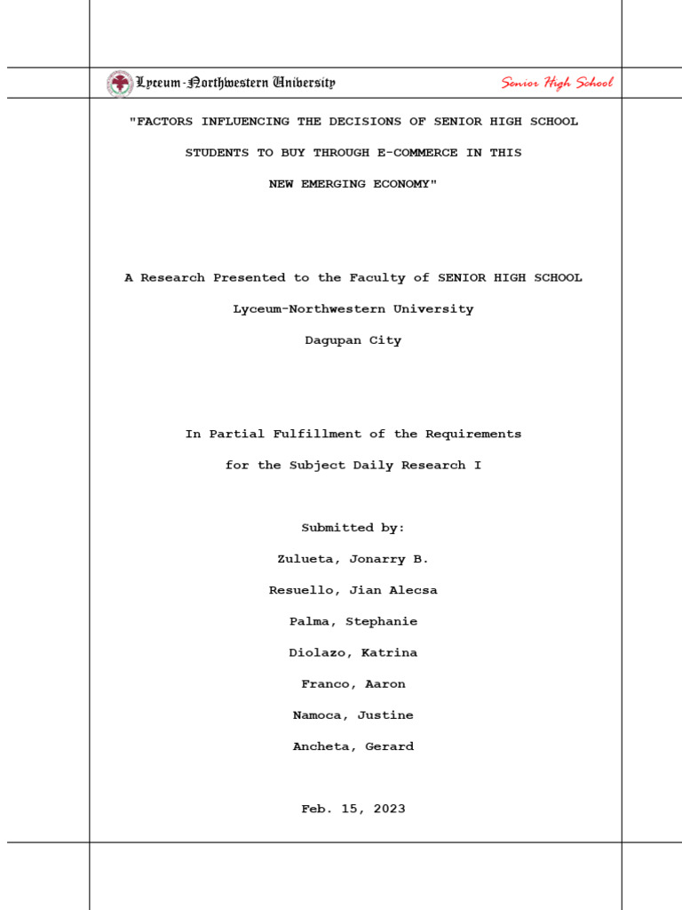 Research Format | PDF