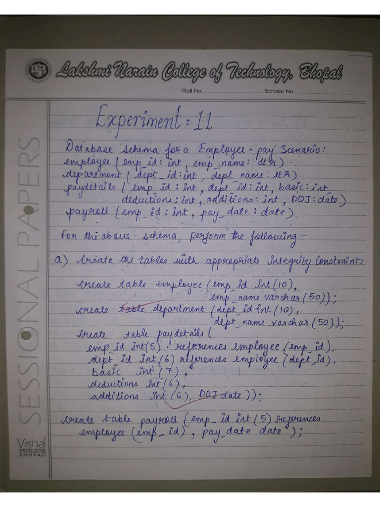 Dbms Practical Part 3 Pdf