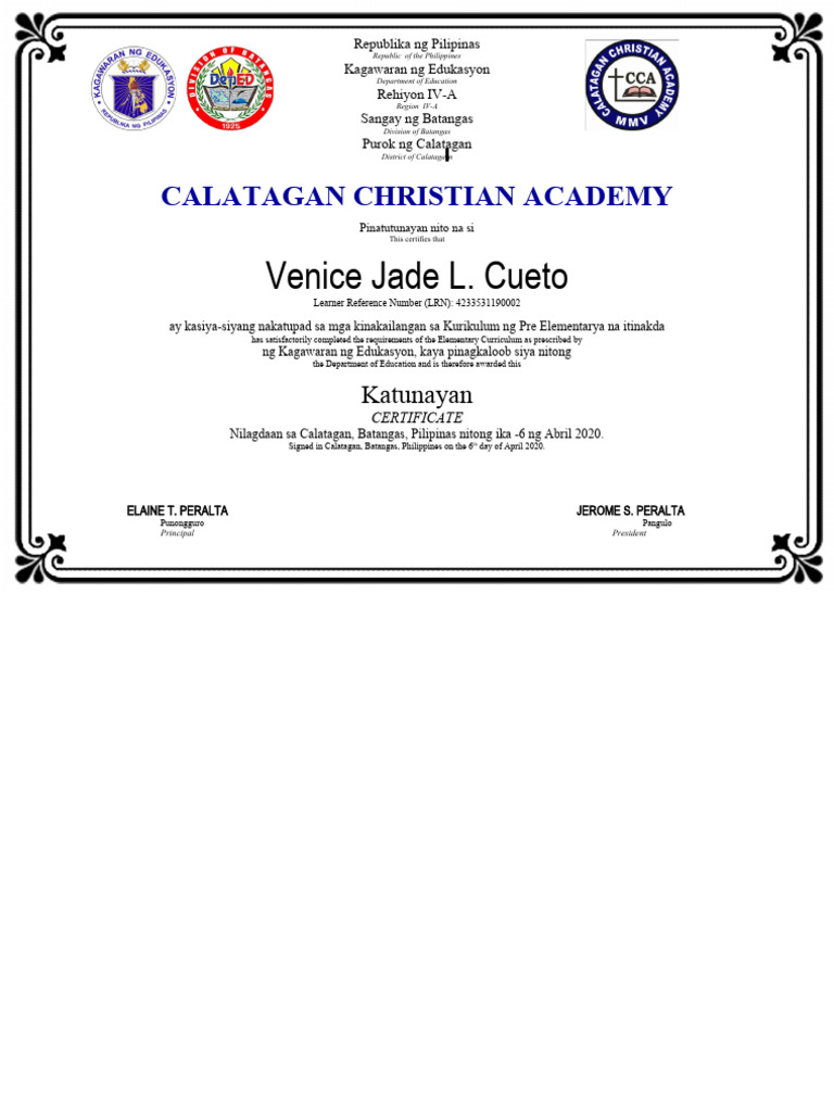 Diploma K - Venice Jade | PDF