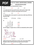 Grade 4 Mathematics Asset Practice Worksheet | PDF