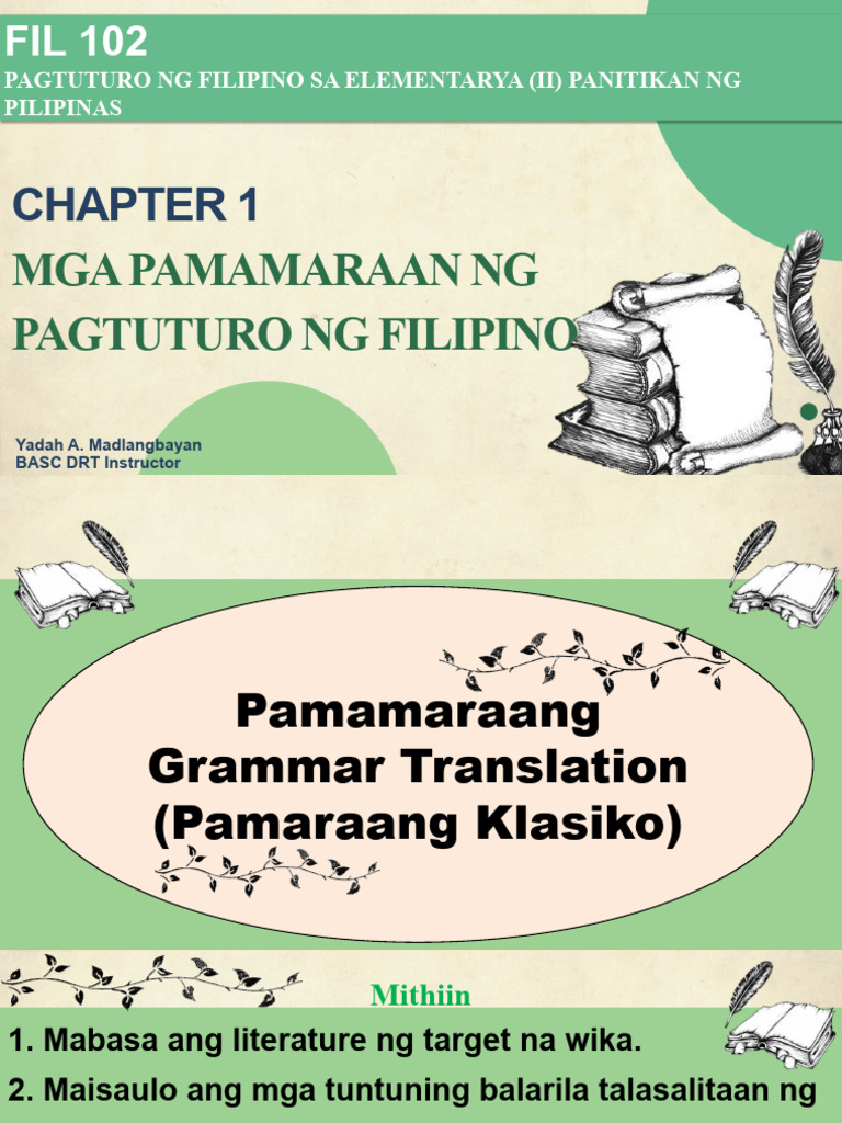 Pamaraan NG Pagtuturo | PDF