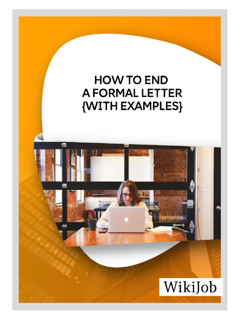 How To Enf A Formal Letter | PDF