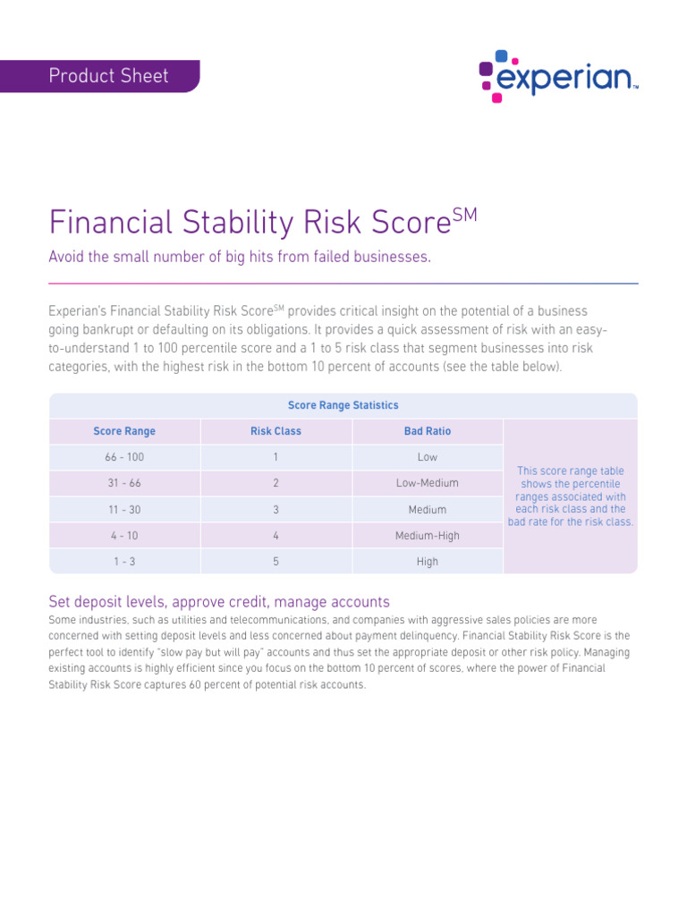 Financial Stability Risk Score Ps | PDF | Risk | Analytics Financial Stability Risk Score Ps | PDF | Risk | Analytics