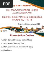 Grade 11 EGD Year Plan 2025 | PDF | Technical Drawing