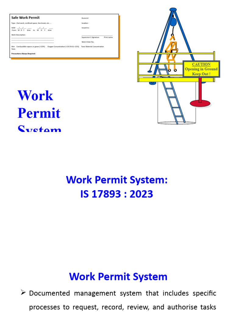 Work Permit System Overview 2023 | PDF | Physical Sciences | Chemistry