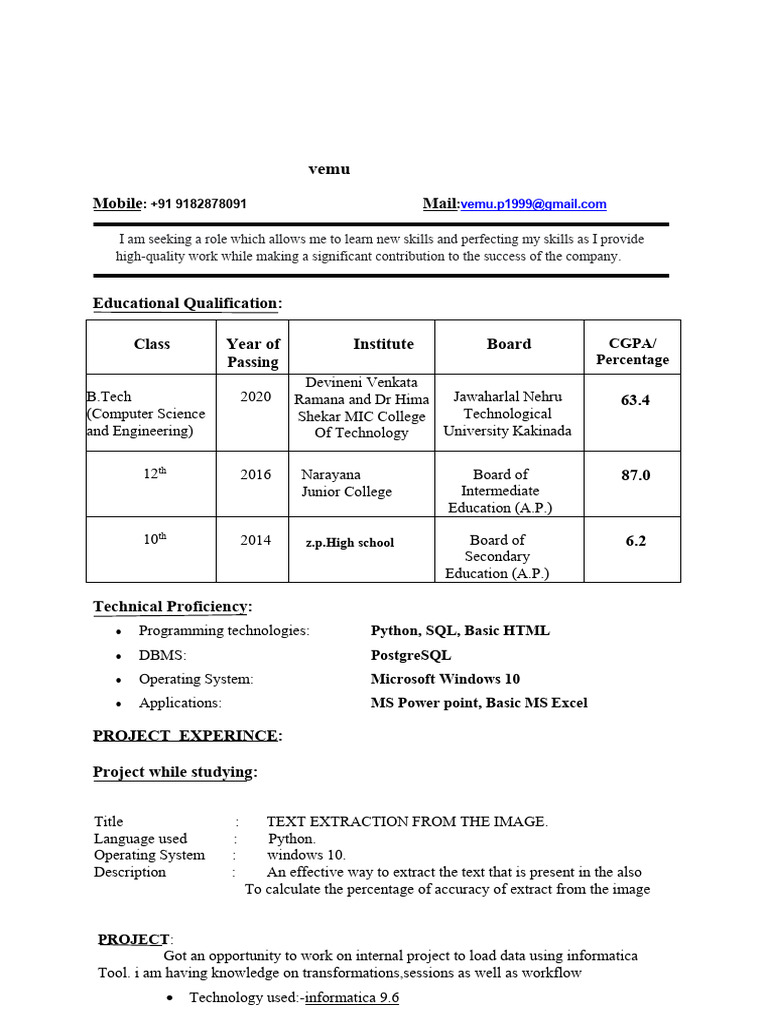 Vemu Vemu | PDF | Information Technology | Software Engineering