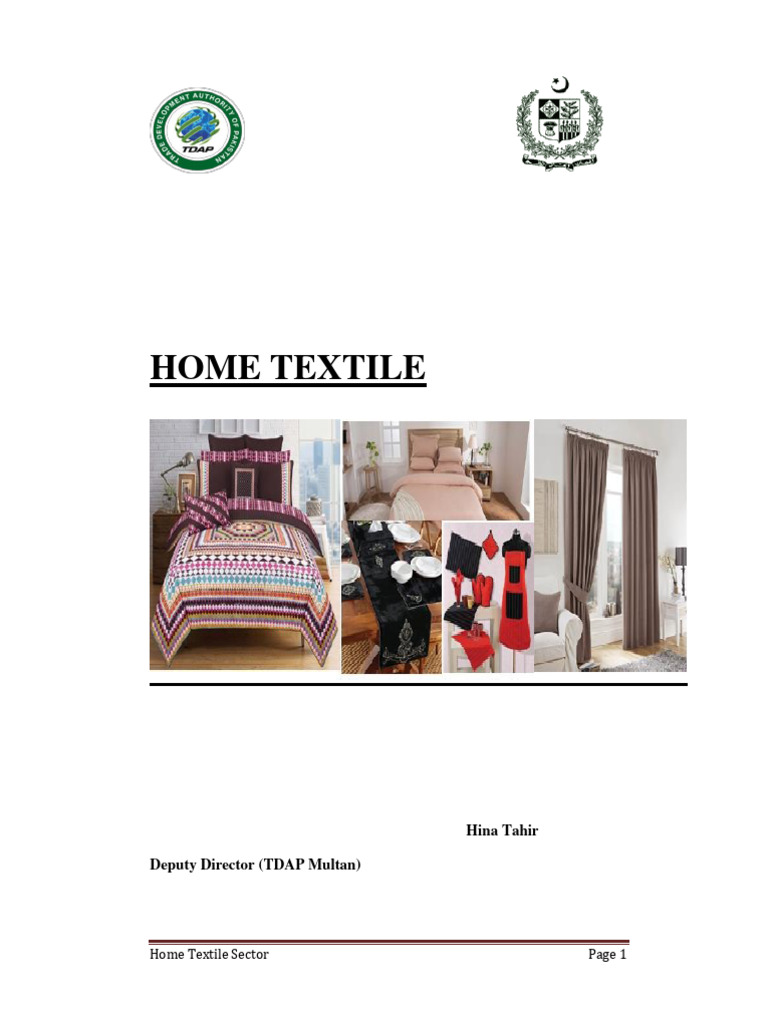 Report On The Home Textile Sector Updated 2 | PDF | Textiles | Textile ...