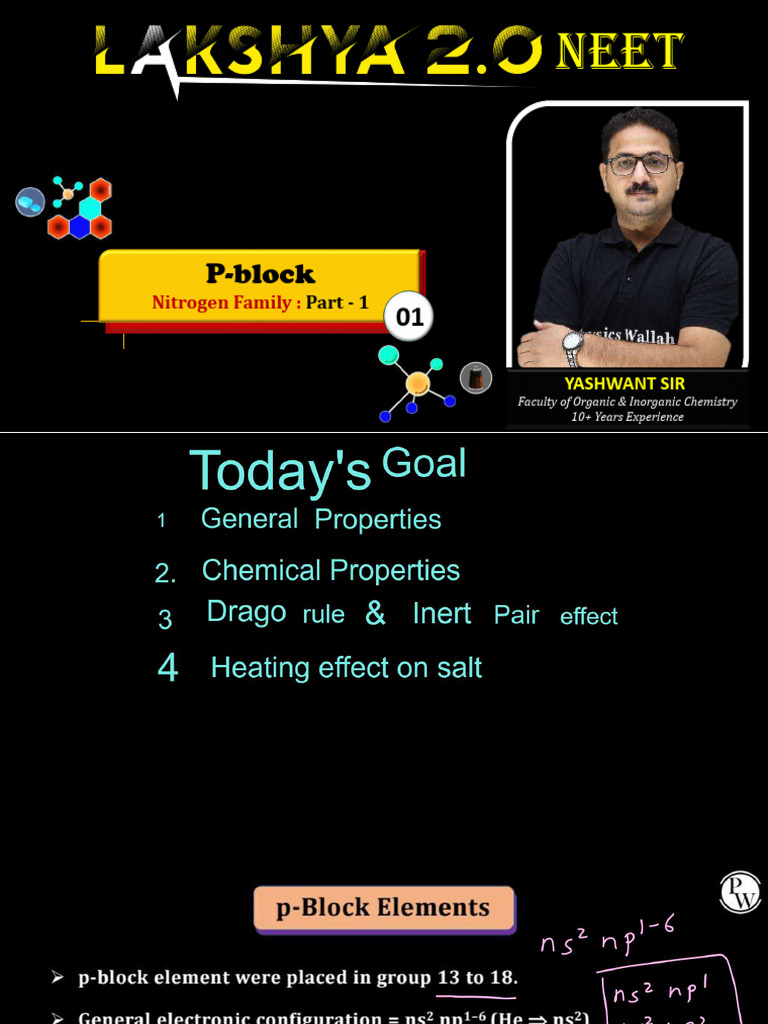 NEET P-Block Nitrogen Family Guide | PDF