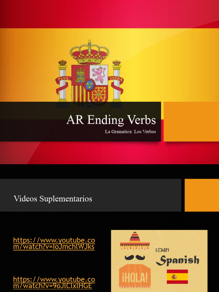 La Gramatica - Ar Ending Verbs | PDF | Morphology | Semantics