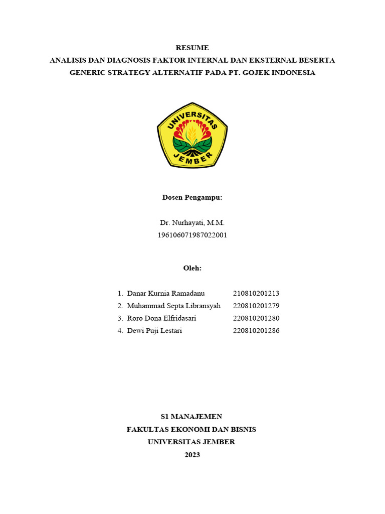 Efe Dan Ife Gojek | PDF