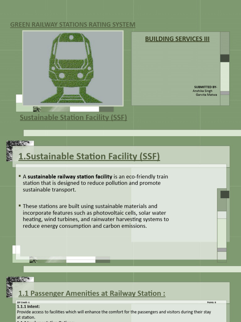 1 Sustainable Station Facility (SSF) | PDF | Lighting | Climate Change ...