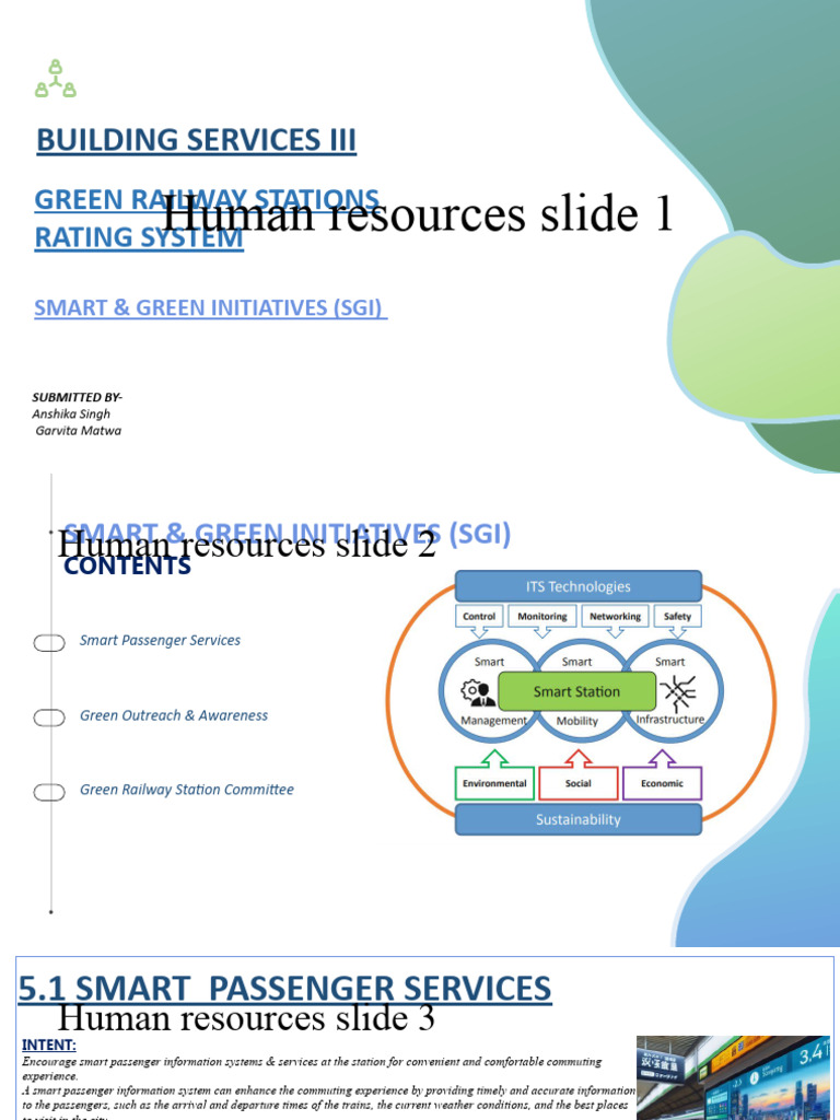 Smart & Green Railway Station Initiatives | PDF | Securities ...