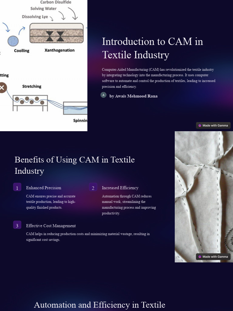 Introduction To CAM in Textile Industry | PDF | Automation | Computer ...