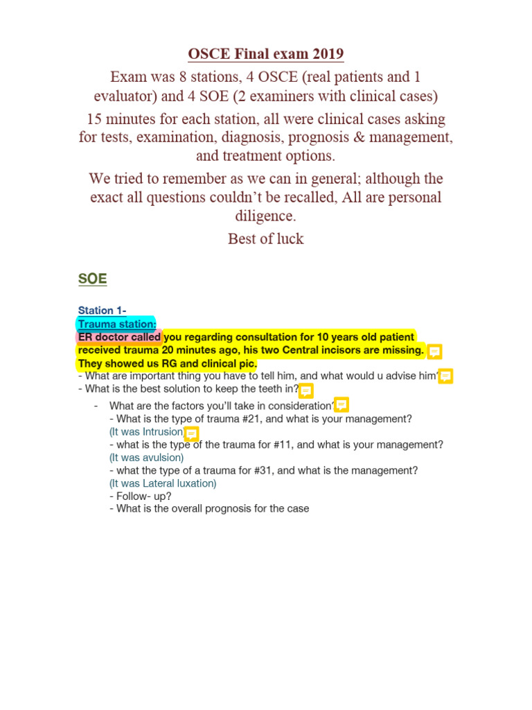 Osce 2019 | PDF