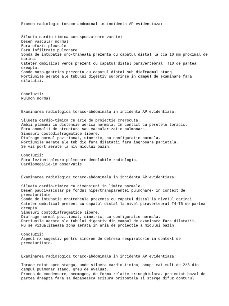 Toraco Abdominala | PDF