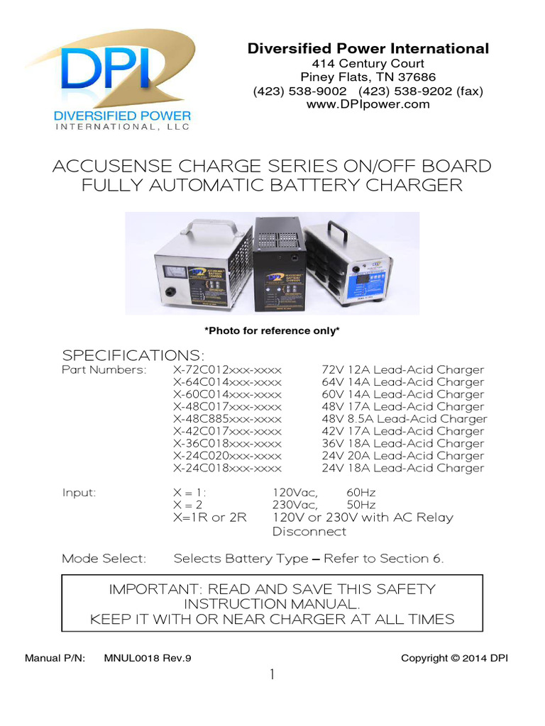 DPI Accusense Battery Chager | PDF | Battery Charger | Electrical Connector