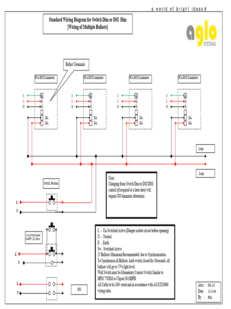 Dali Light Baglanti | PDF | Electrical Wiring | Switch