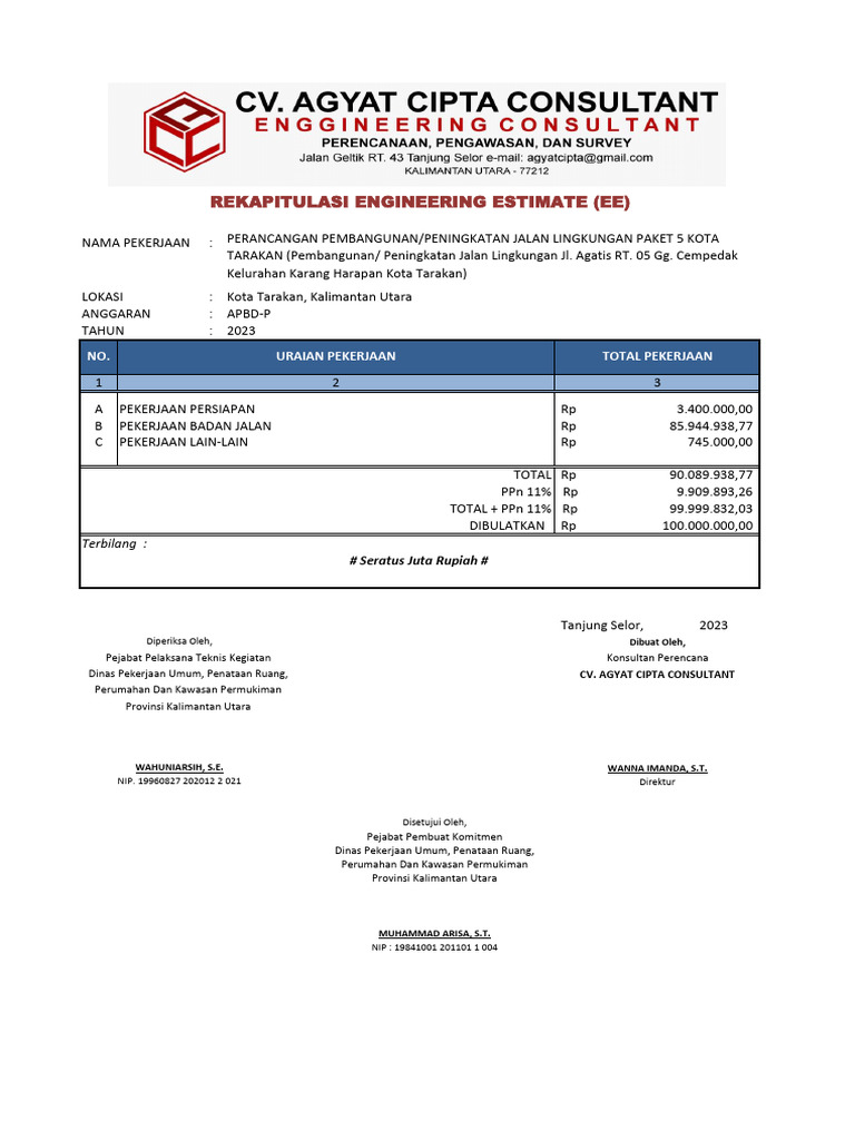 Paket 5 RT. 5 Agatis | PDF