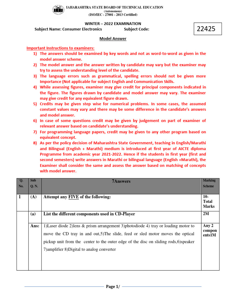 22425-2022-Winter-Model-Answer-Paper (Msbte Study Resources) | PDF ...