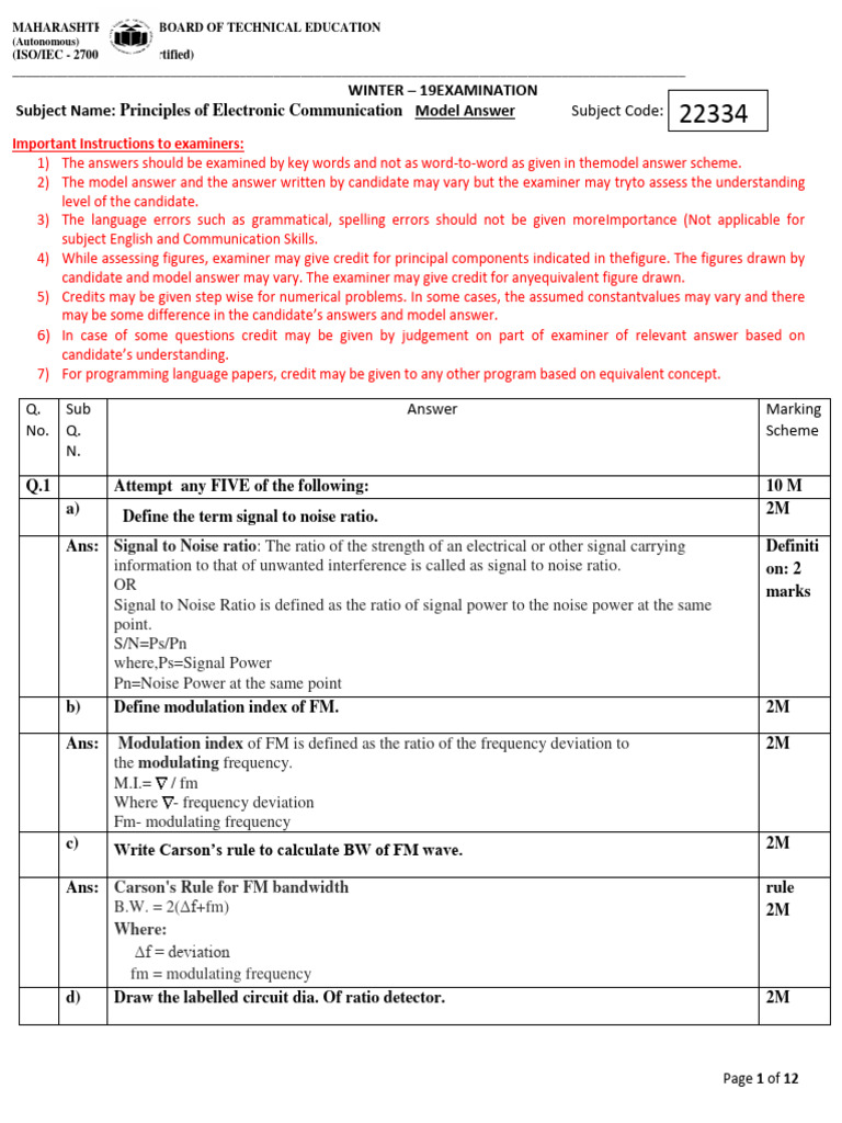 22334-2019-Winter-Model-Answer-Paper (Msbte Study Resources) | PDF