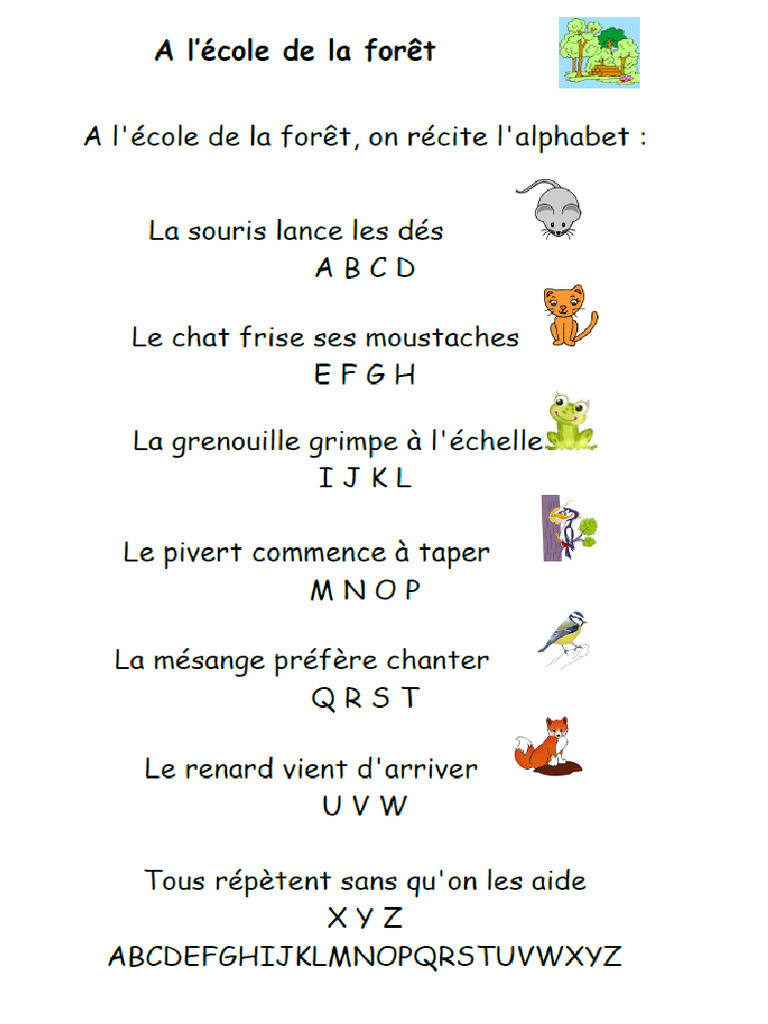 A Lecole de La Foret Img | PDF