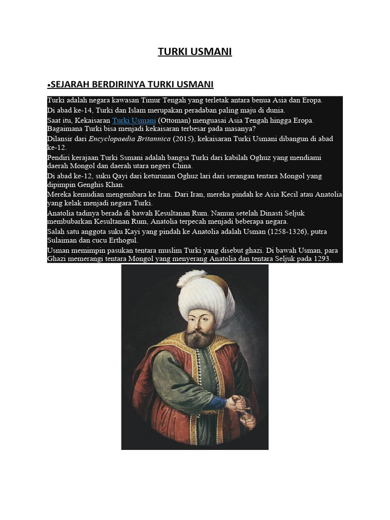 Sejarah Turki Usmani | PDF