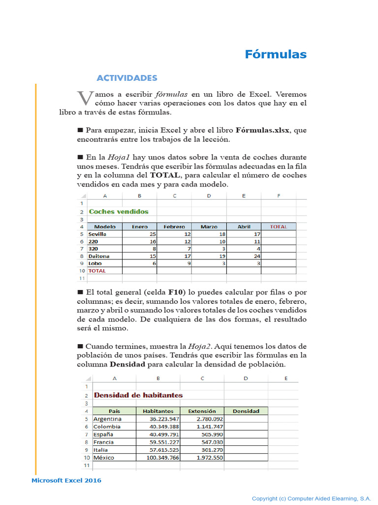 Excel2016 Mod2 Practica01 | PDF