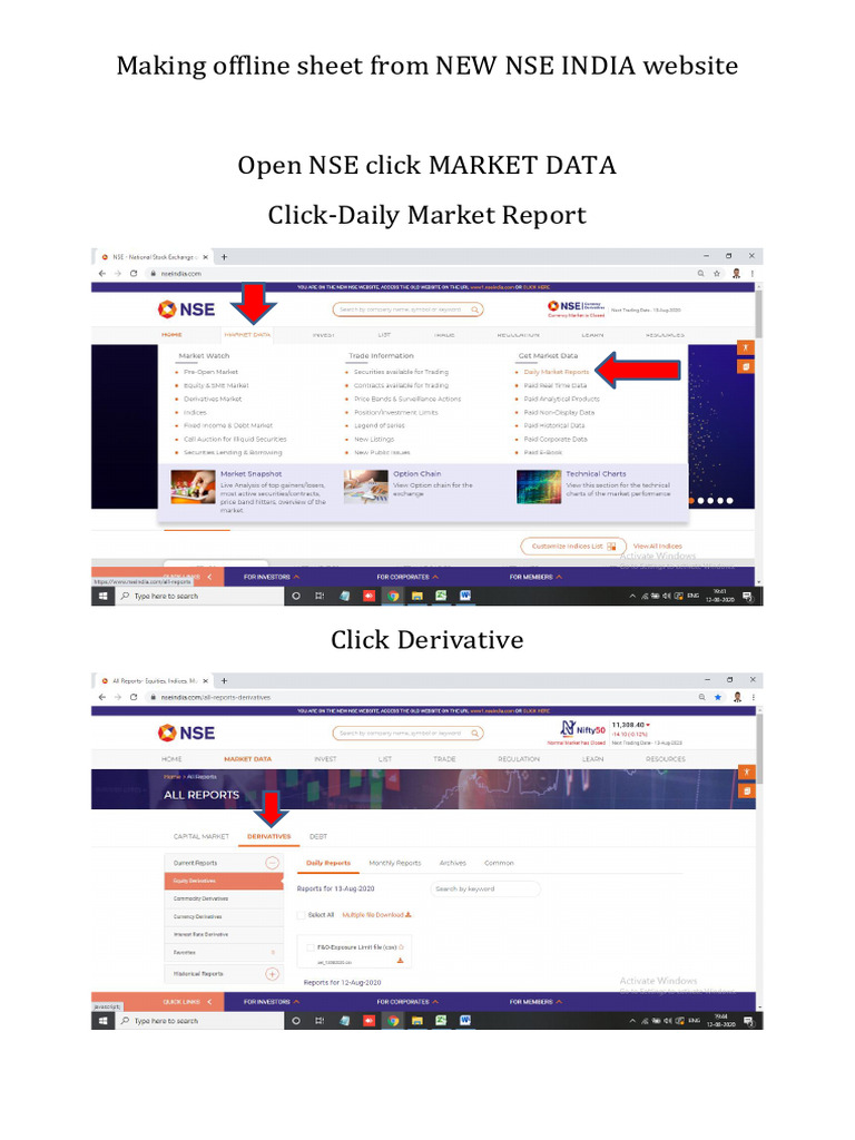 Offline NSE Bhavcopy Download Guide | PDF