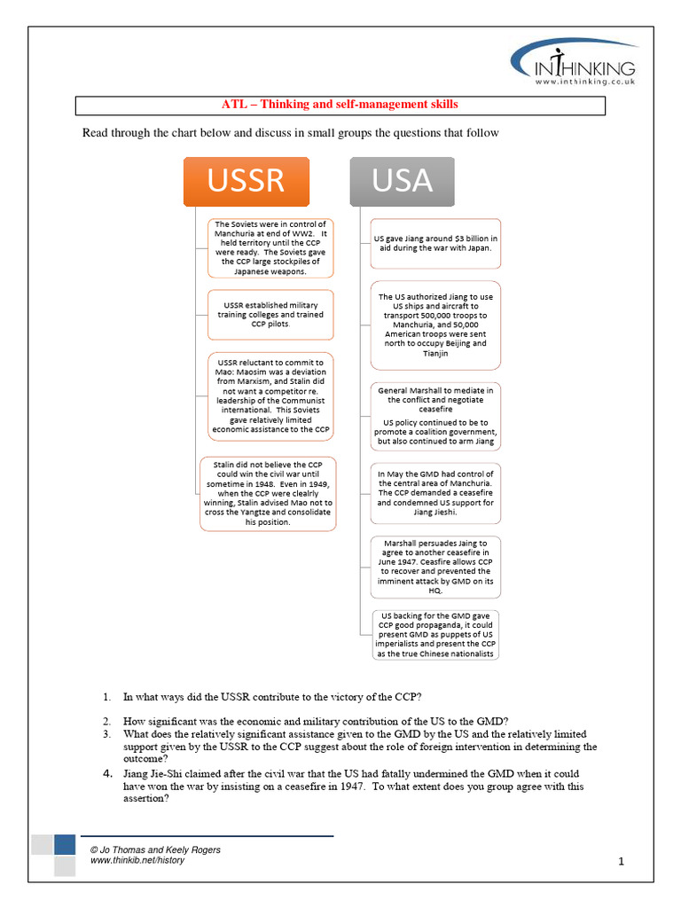 Atl - Reasons Fro Victory | PDF | Chinese Civil War | Kuomintang