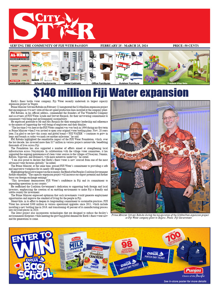 Fiji Water's $140M Expansion Project | PDF