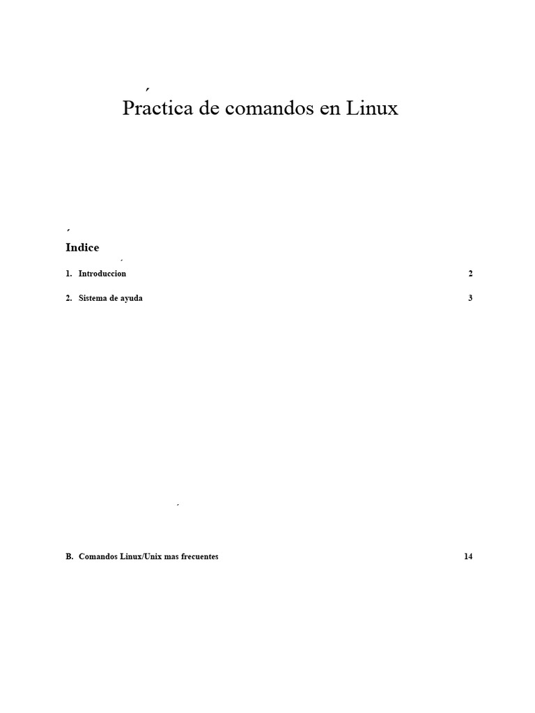 Practica Comandos Linux | PDF