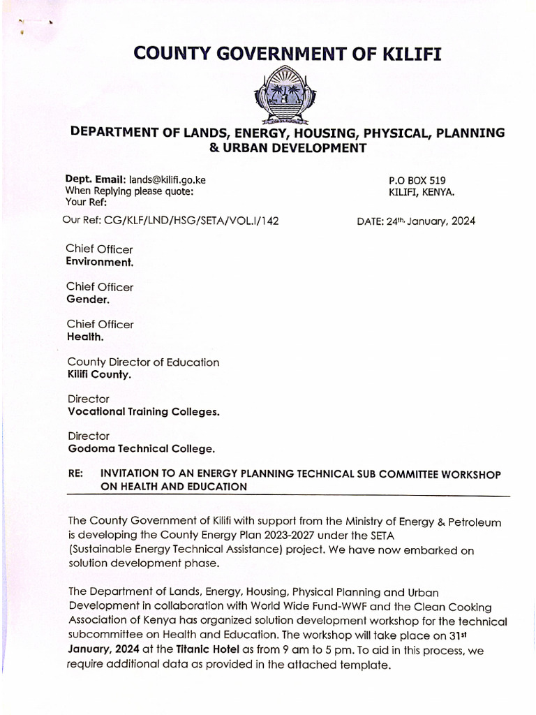 Health Sector Invitation | PDF