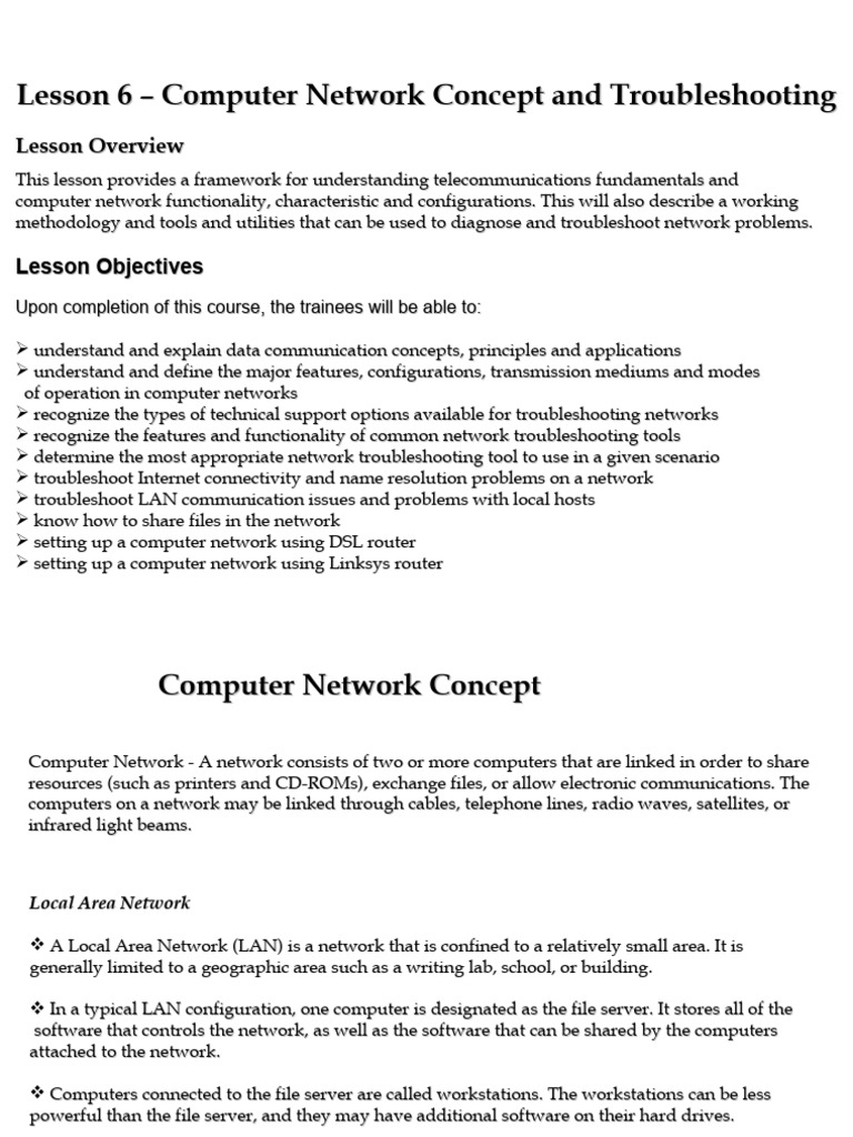 Technical Lesson 6 | PDF | Computer Network | Ip Address