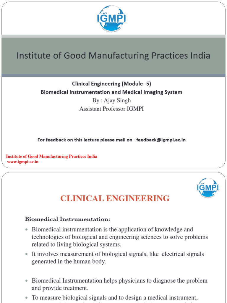 Biomedical Instrumentation Recent | PDF | X Ray | Medical Imaging
