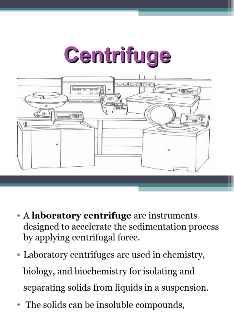 Centrifuge | PDF | Centrifuge | Electric Motor