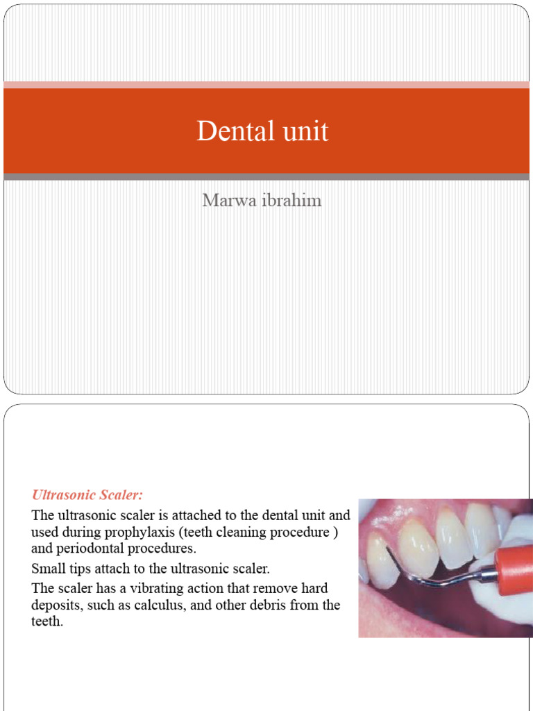 Overview of Dental Unit Equipment | PDF | Radiography | X Ray