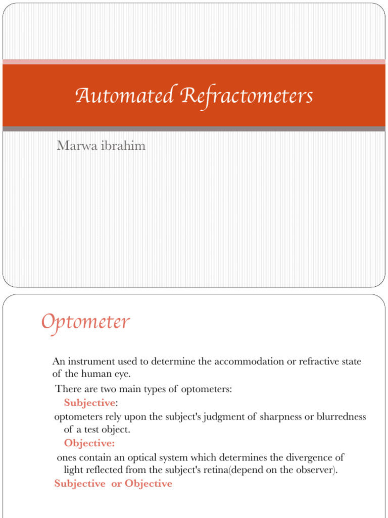 Lecture 12 Autorefractor | PDF